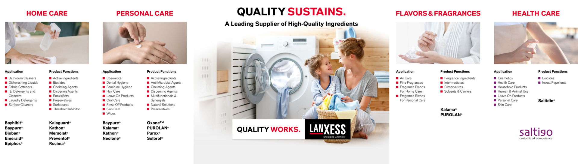 Sustainable formulations for cleaning and personal care products